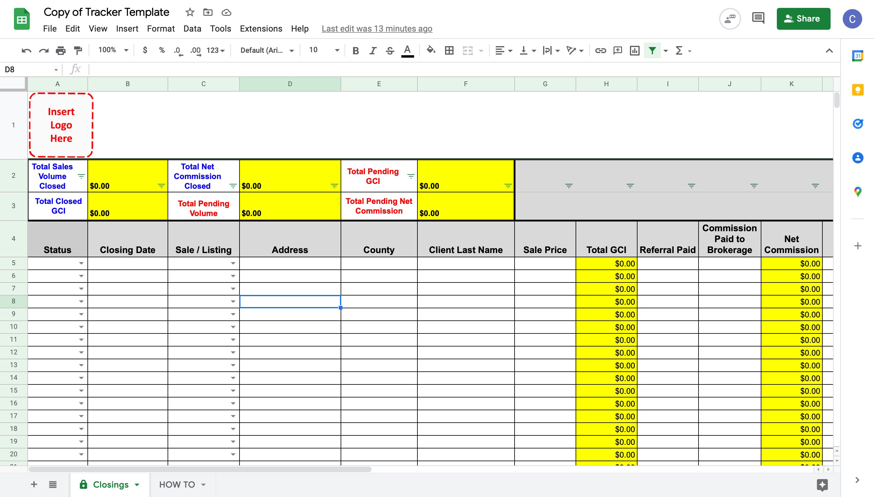 Real Estate Transaction Tracker - Etsy