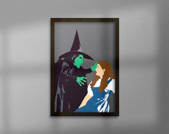Dorothy Wizard of Oz Poster, Minimalist Movie Poster, Wall Art Decor - Etsy