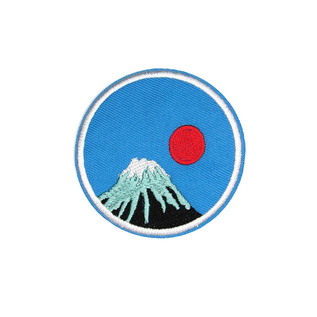 Mount Fuji 65mm Iron-on Embroidered Patch - Etsy