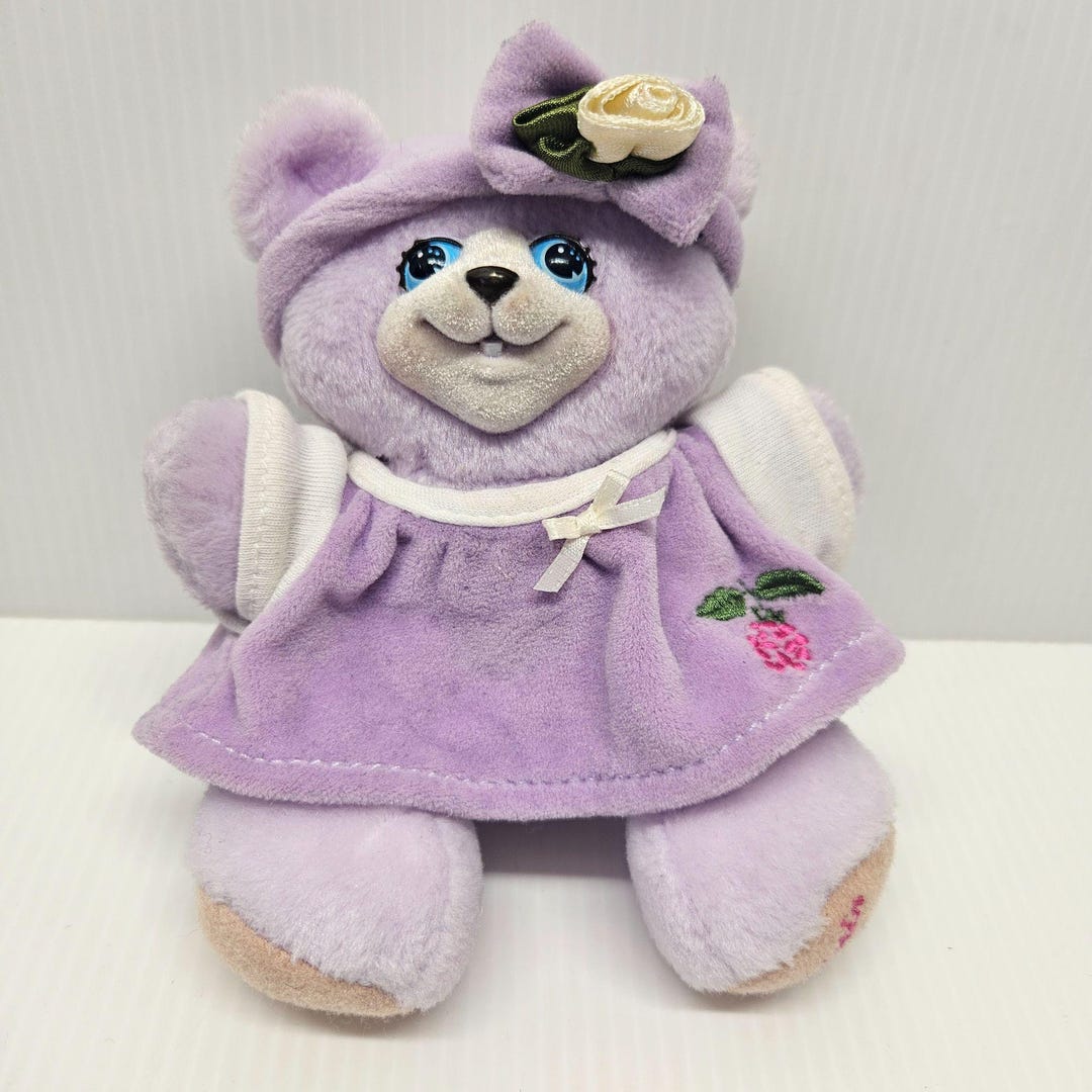 Vtg Fisher Price Briarberry Collection BABY KRISTIN Purple Plush Toy ...