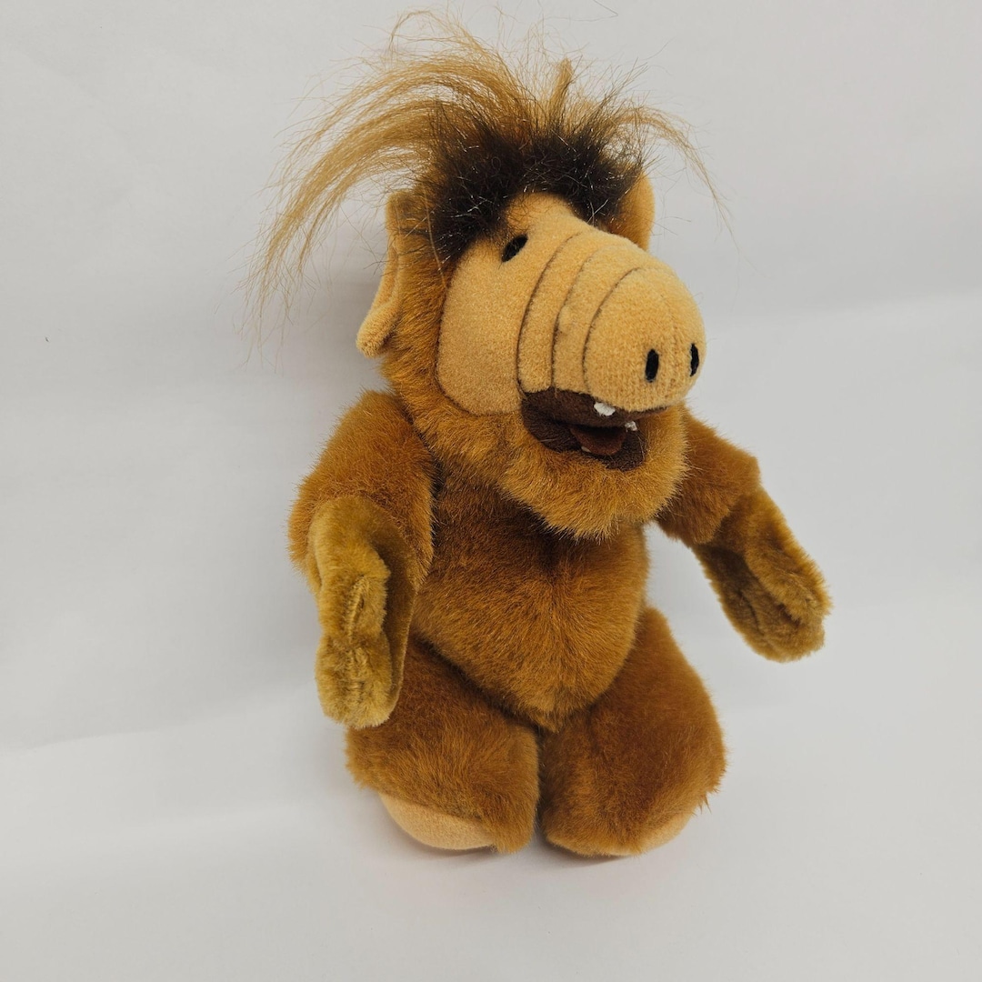 Vtg 1987 ALF 8 Inch Plush Finger Puppet Stuffed Animal Toy Coleco ...