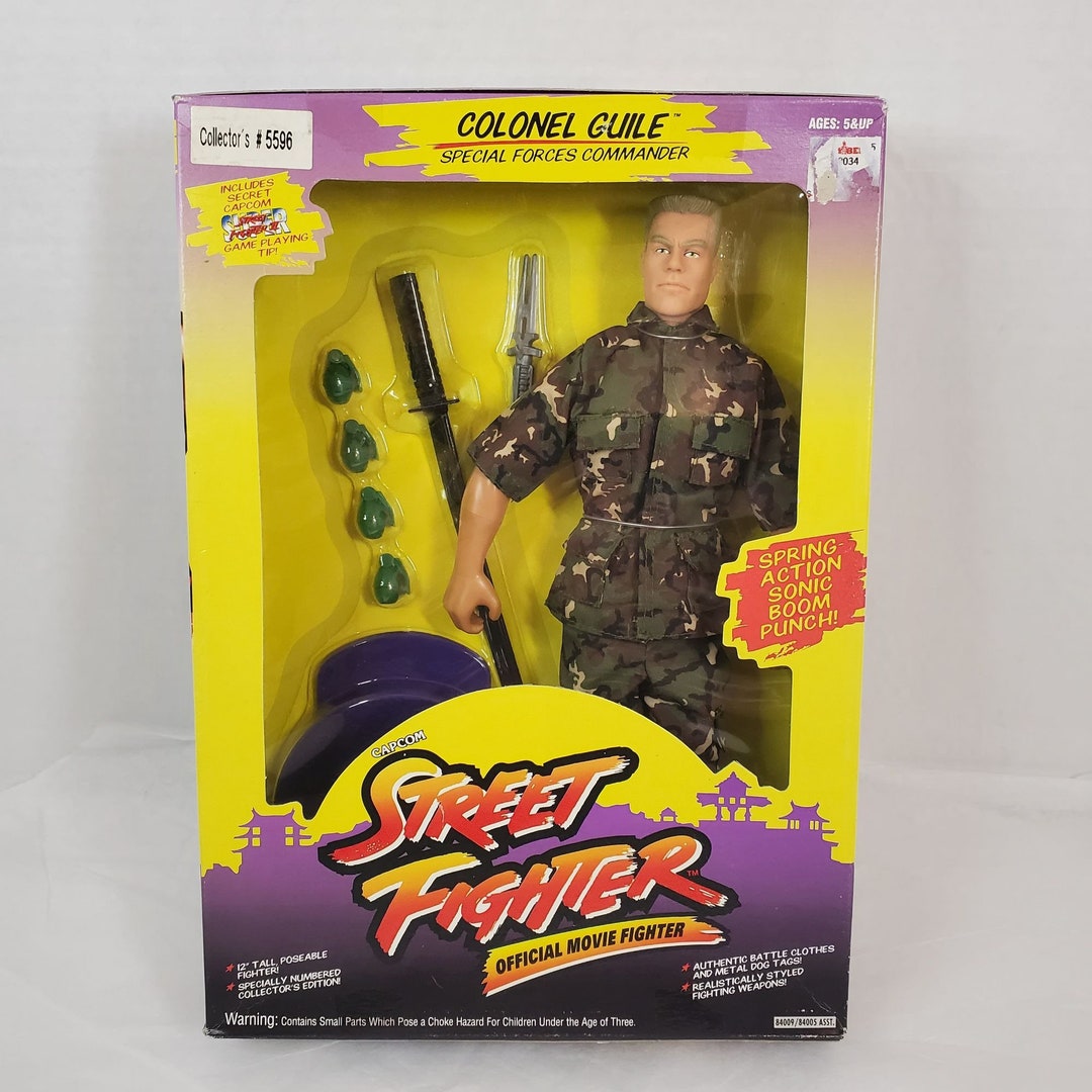 Hasbro Street Fighter Colonel Guile Special Forces Commander Toy Sealed ...
