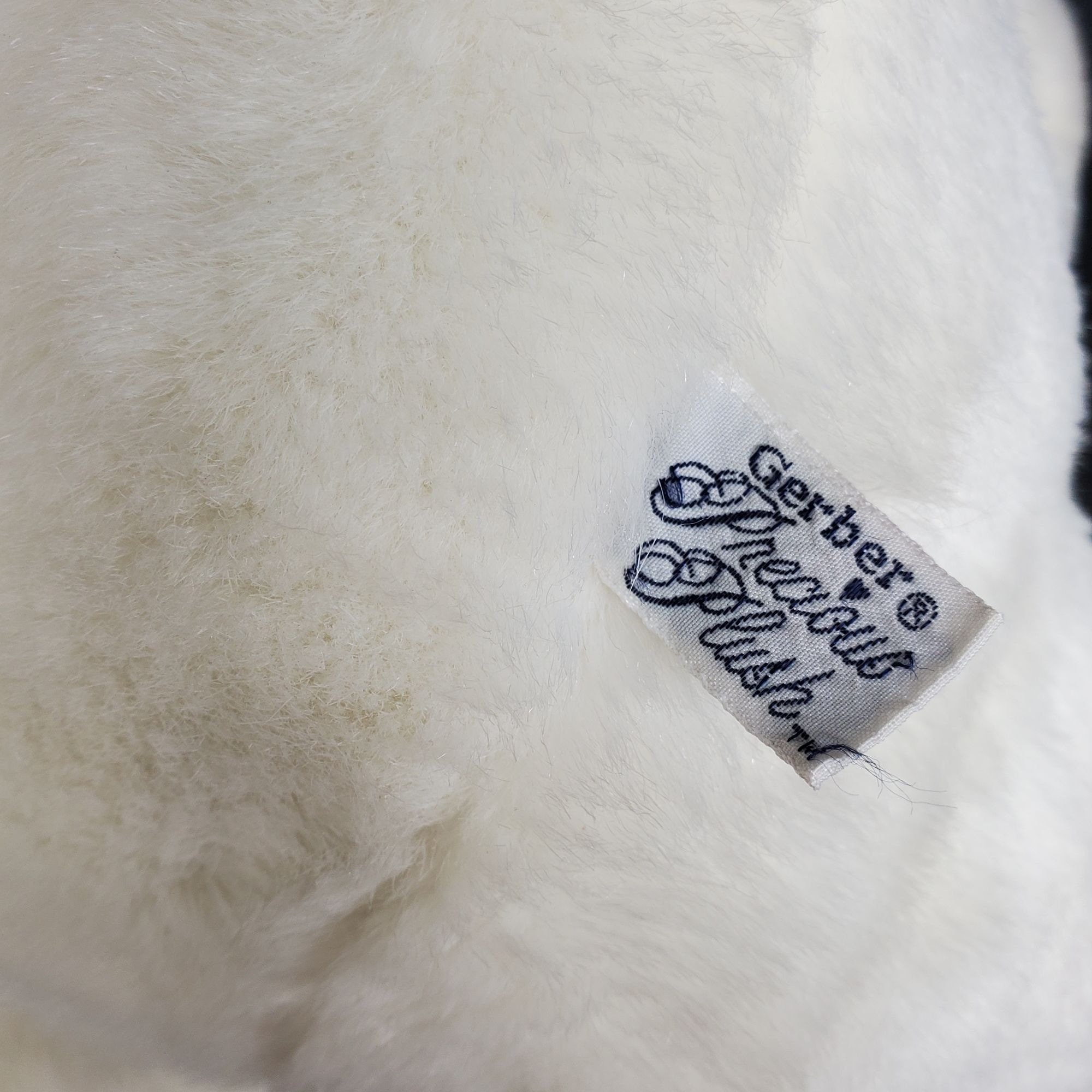 Vintage Gerber Precious Plush Large White Polar Bear Seated Teddy Bear 16 Inches Etsy UK