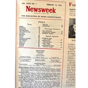 Vintage Newsweek Magazine Queen Elizabeth II Feb 18 1952 Ephemera ...