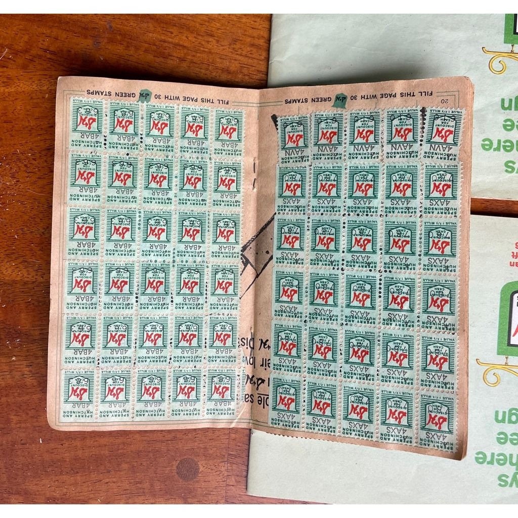 Vintage S & H Green Stamps Quick Saver Vital Foods Lot of 6 Books - Etsy