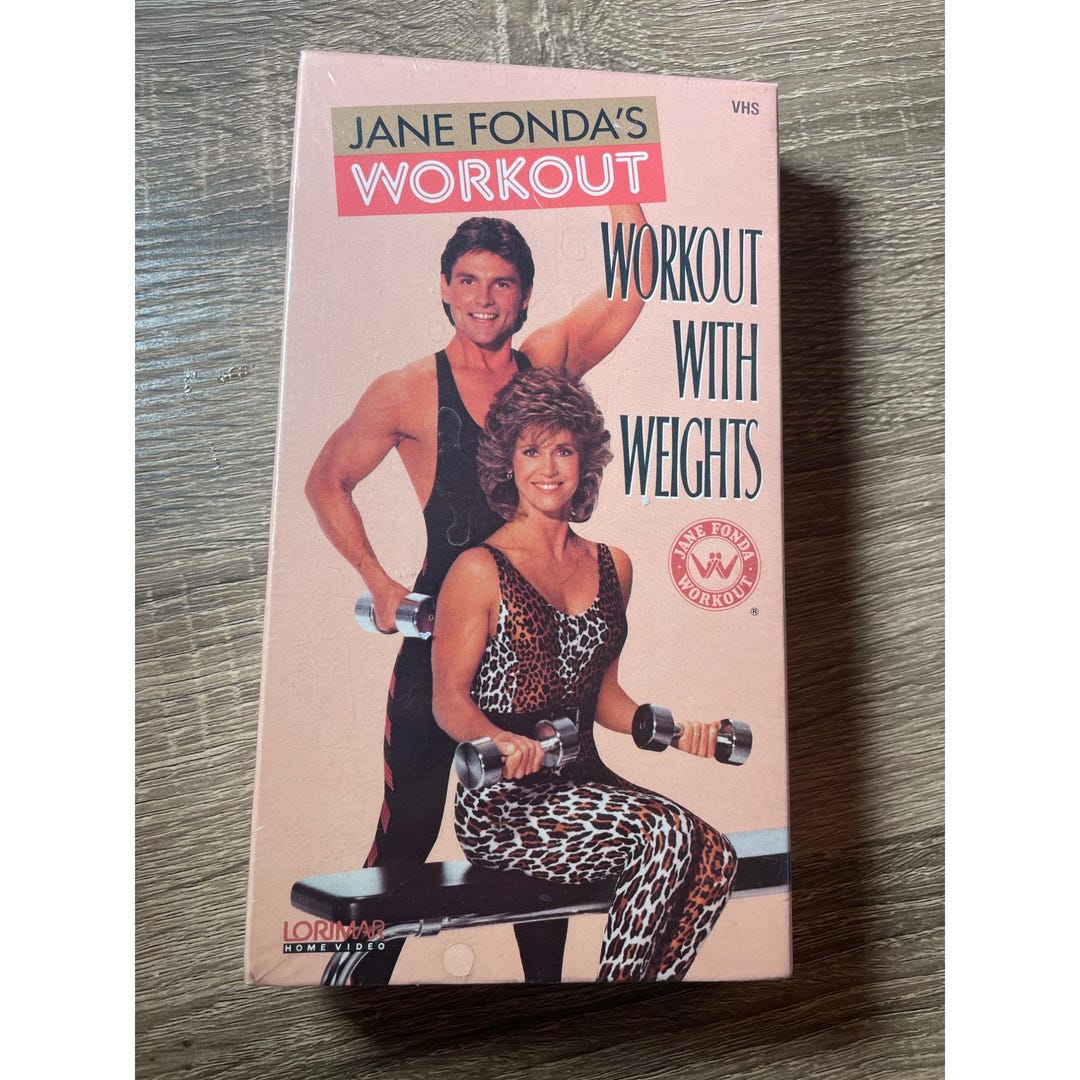 NEW Sealed Jane Fonda Workout VHS Video Tape Workout With Weights Rare ...