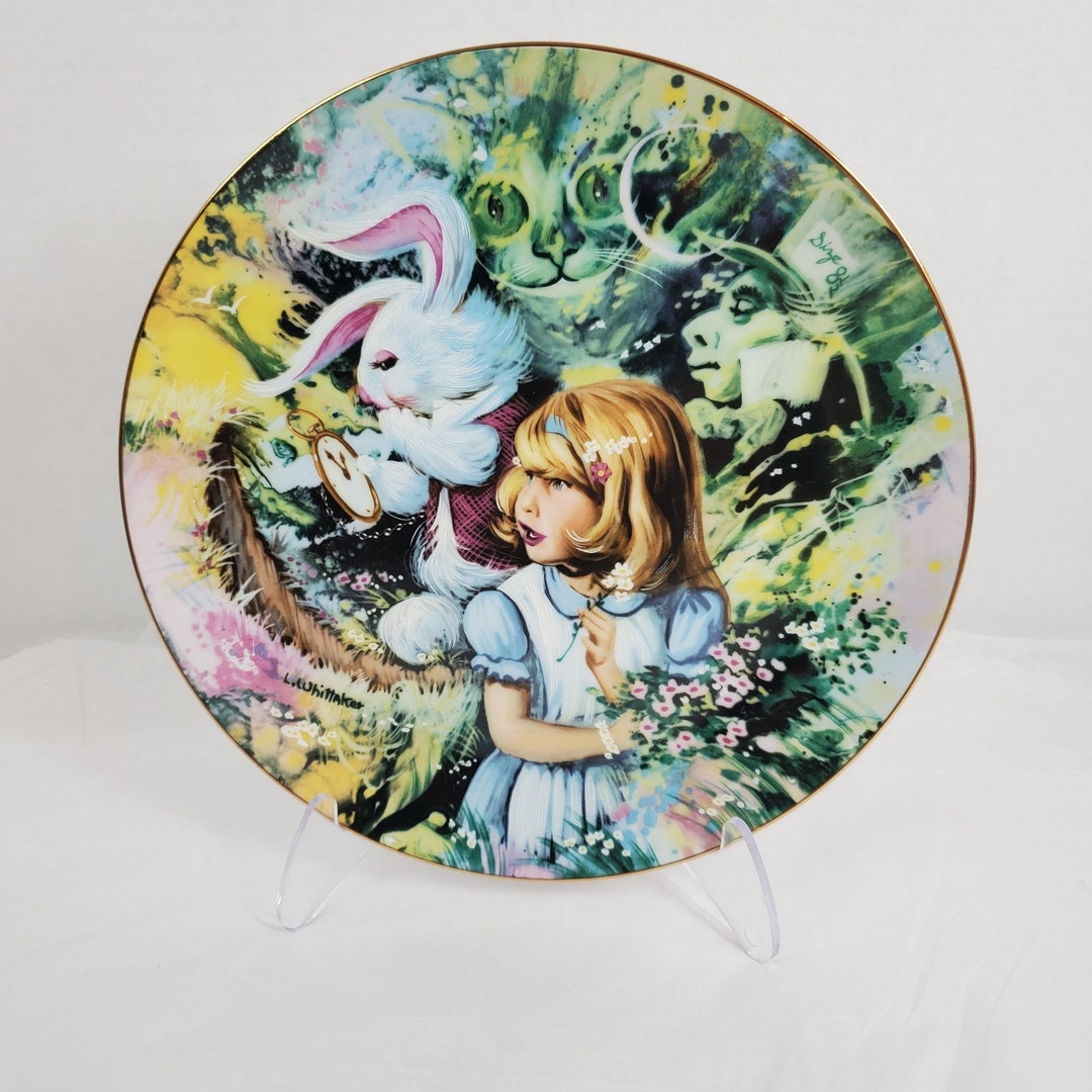 Alice in Wonderland Alice and the White Rabbit Plate by Lawrence ...