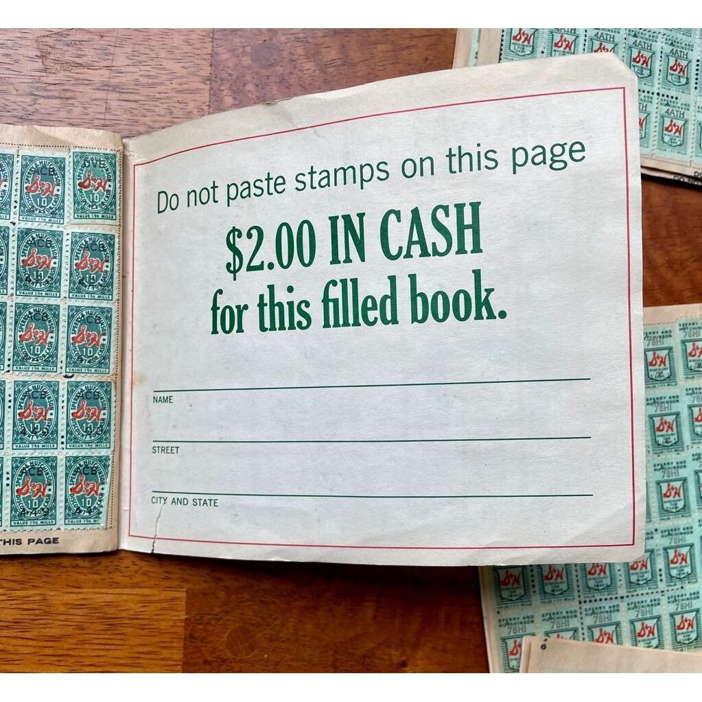 Vintage S & H Green Stamps Quick Saver Vital Foods Lot of 6 Books - Etsy