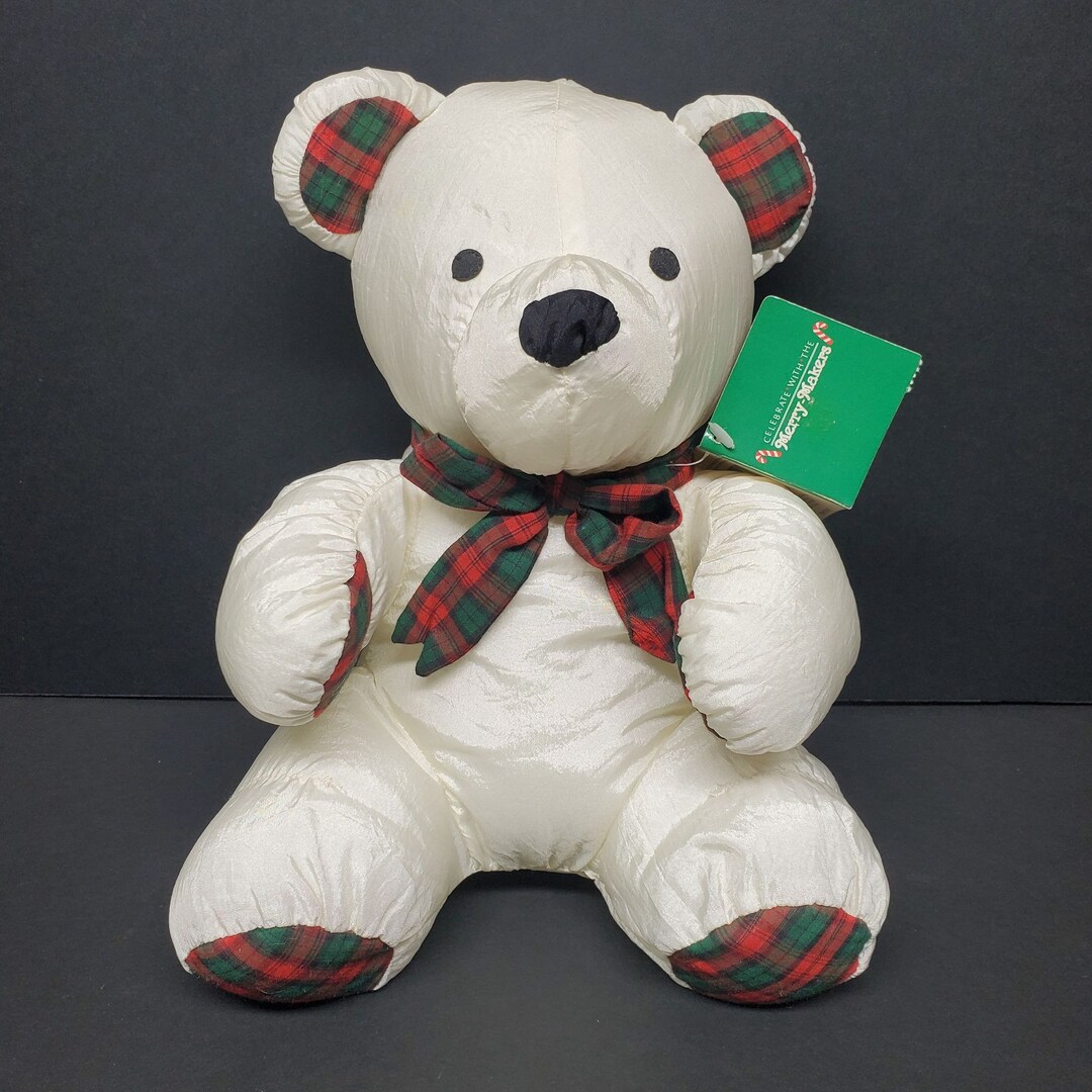 Gibson Greetings Teddy Bear 1993 Vtg Puffalump Style Nylon Stuffed ...