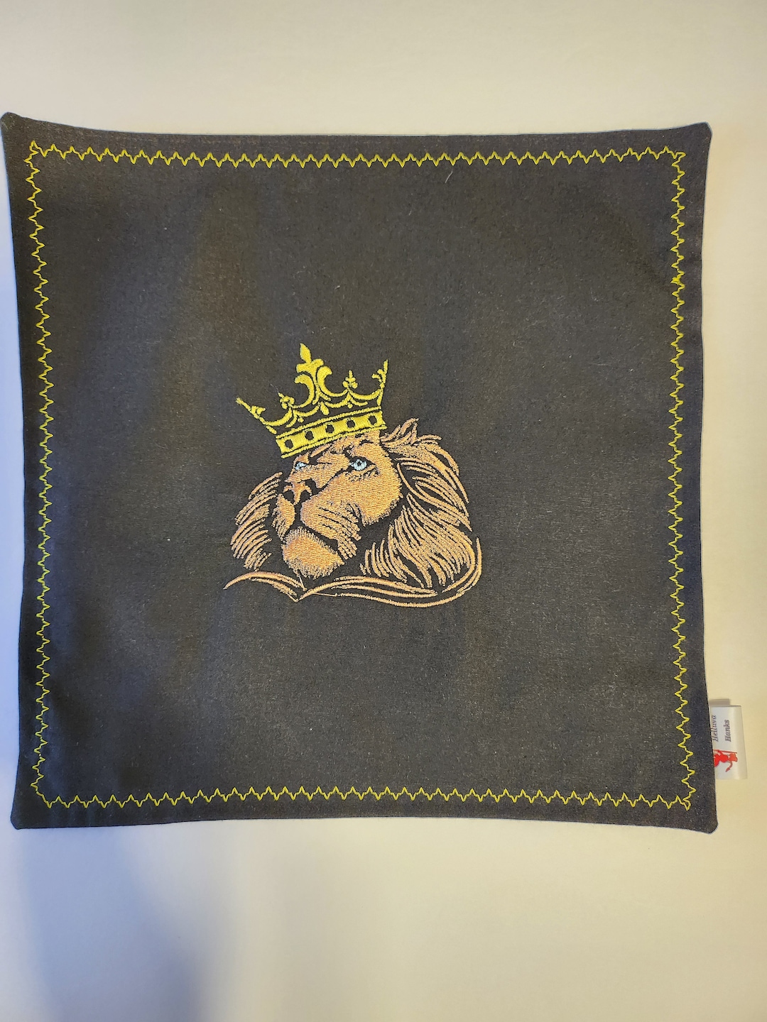 Embroidered Lion Hank - Etsy