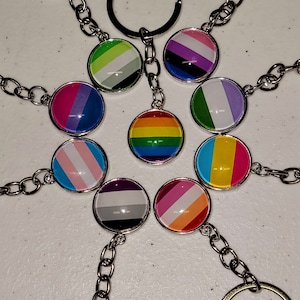 Lesbian Keychain LGBTQ+ Flag Gay Pride - Etsy