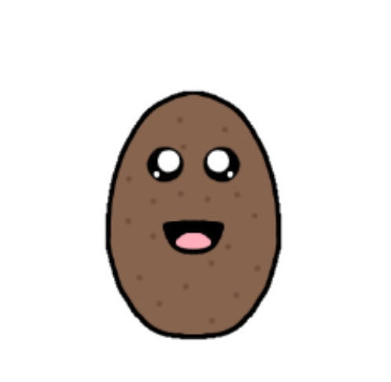 Happy Potato Sticker - Etsy