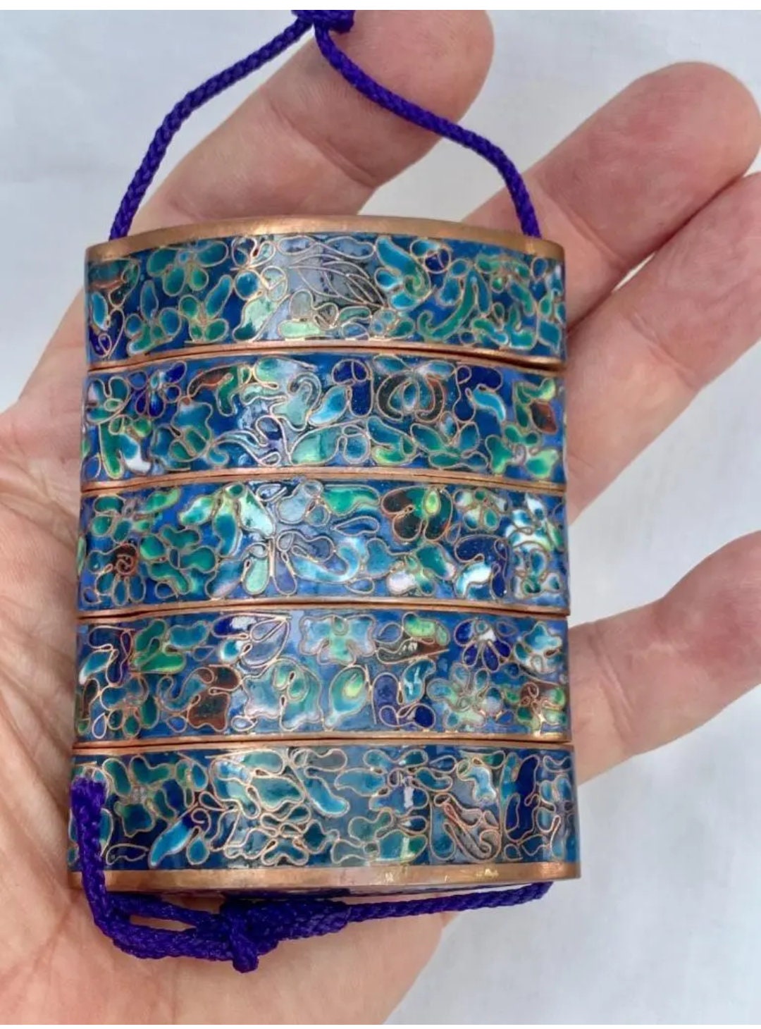 Fine Japanese Five Section Cloisonne Enamel Inro. Tobacco Box - Etsy