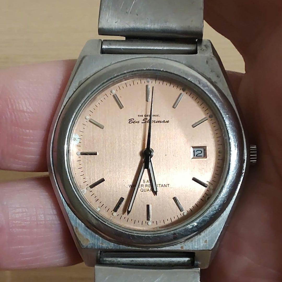 Vintage Ben Sherman Dress Watch, Copper Dial Stainless Steel - Etsy