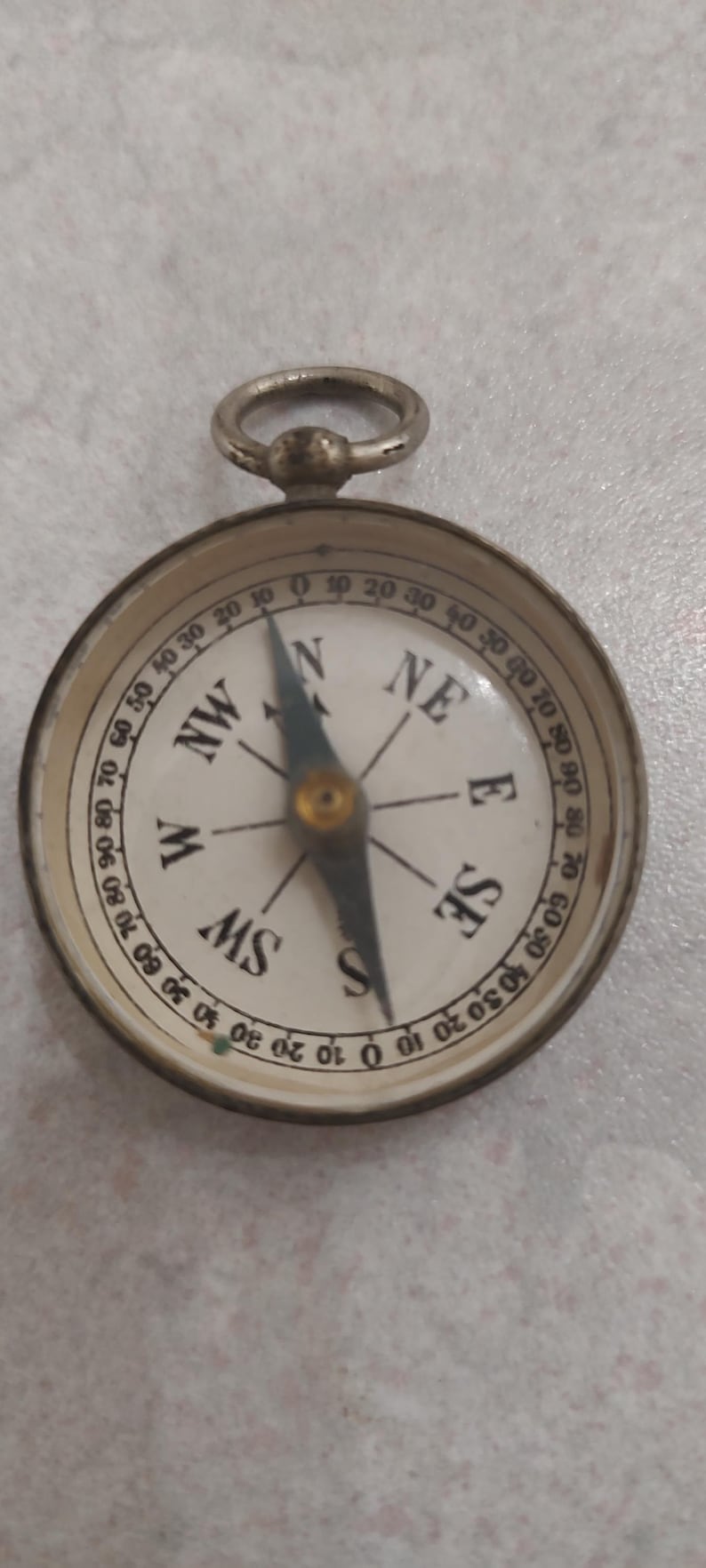 Antique Miniature Tinplate Compass, Nautical Pocket Compass - Etsy