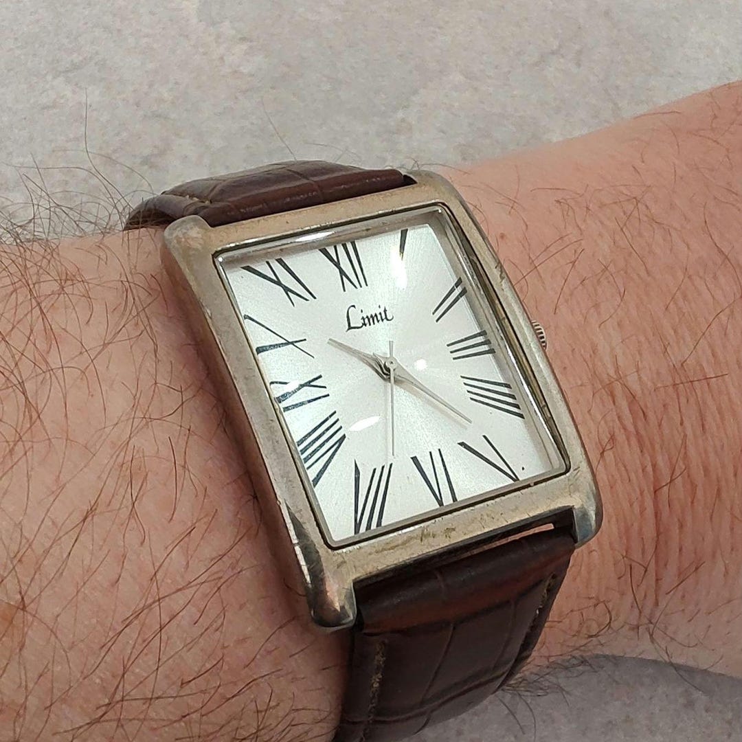 LIMIT TANK Large Huge Dial Rectangular Rectangle Watch Quartz Movement ...