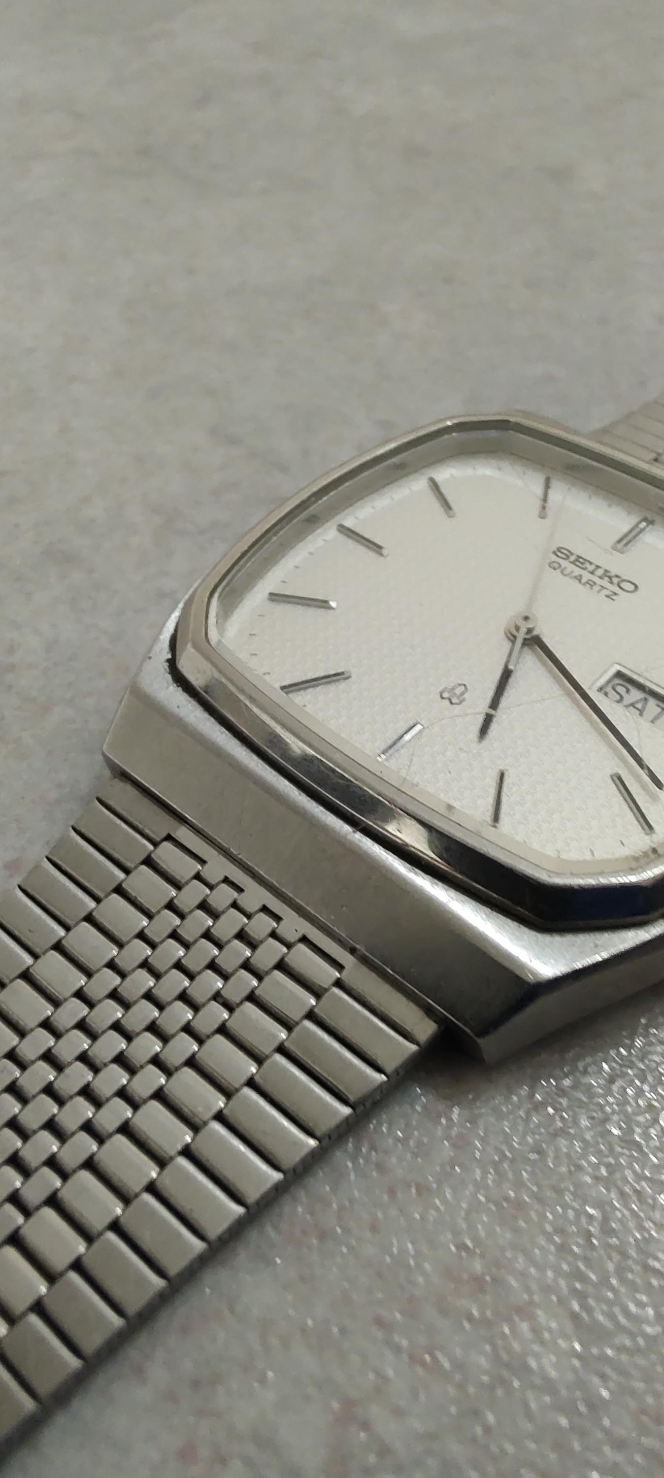 Vintage Seiko Octagon Watch, Textured Silver Tone, Unisex - Etsy