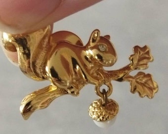 Gold Squirrel | Etsy
