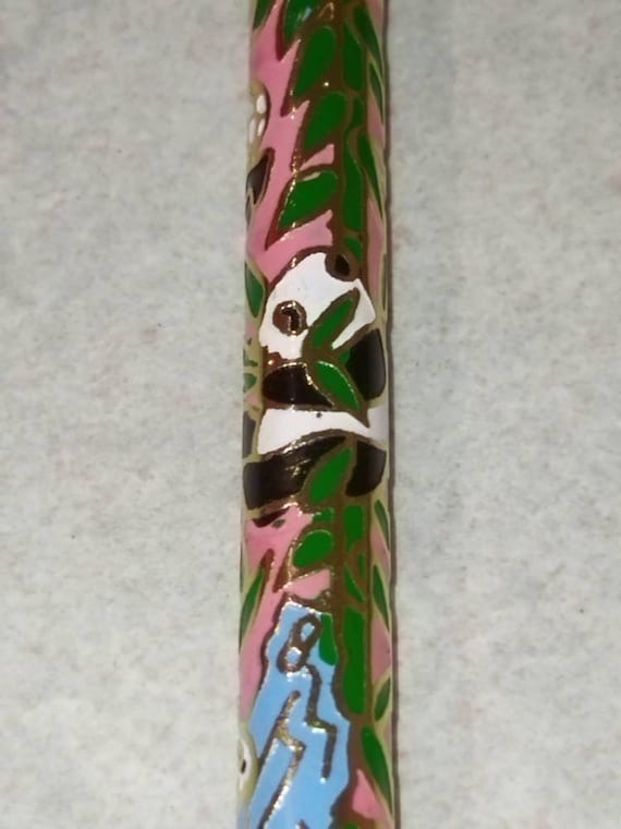 Vintage Pink Cloisonné Panda Ballpoint Pen - Etsy UK