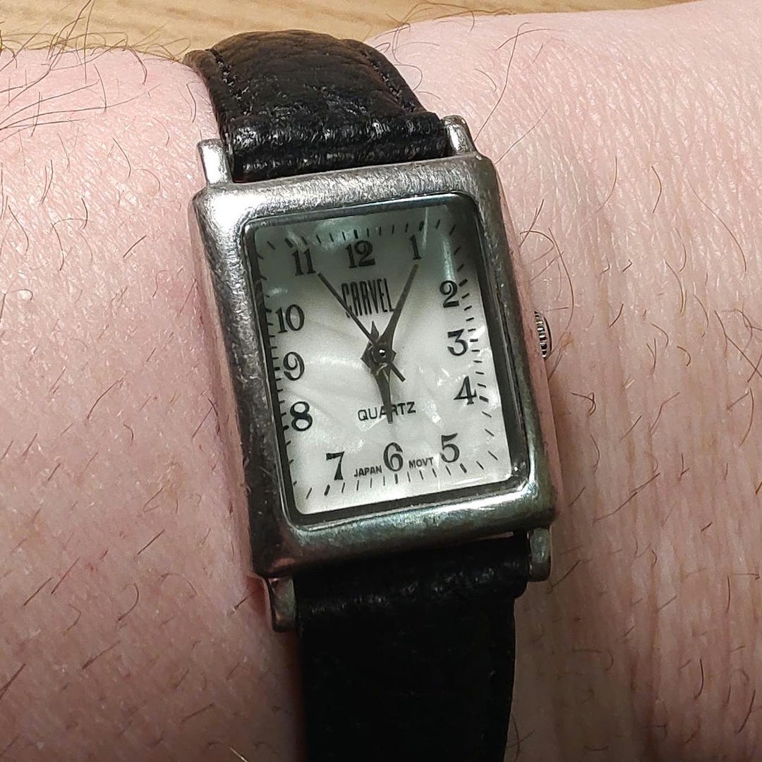 SOLID SILVER TANK Watch Sterling Silver 925 Gift for Her Gift for Him ...