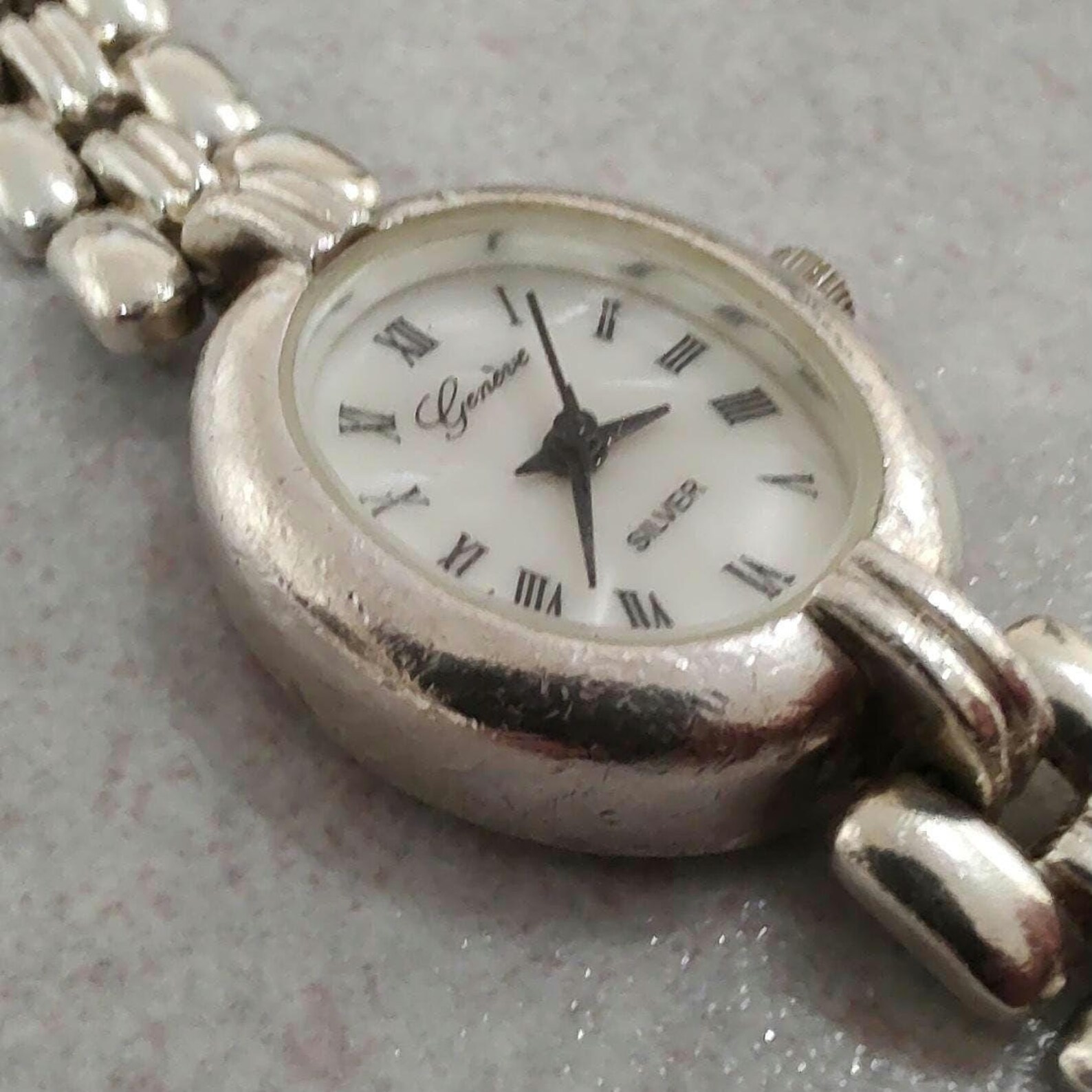 VINTAGE SOLID SILVER Geneve Sterling Silver 925 Quartz Watch - Etsy