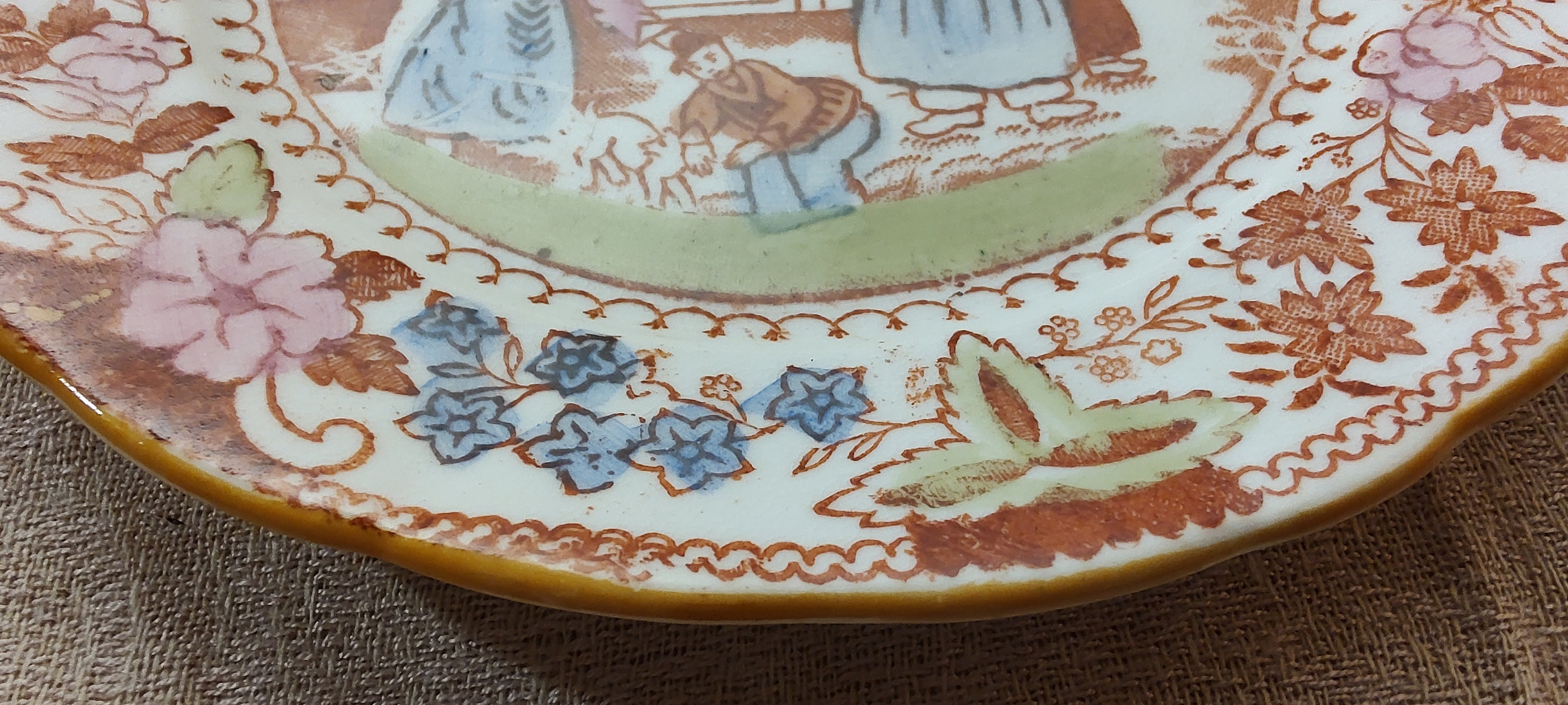 Pair of Antique Mongol/chinoserie Huntsman Plates C.1850 - Etsy