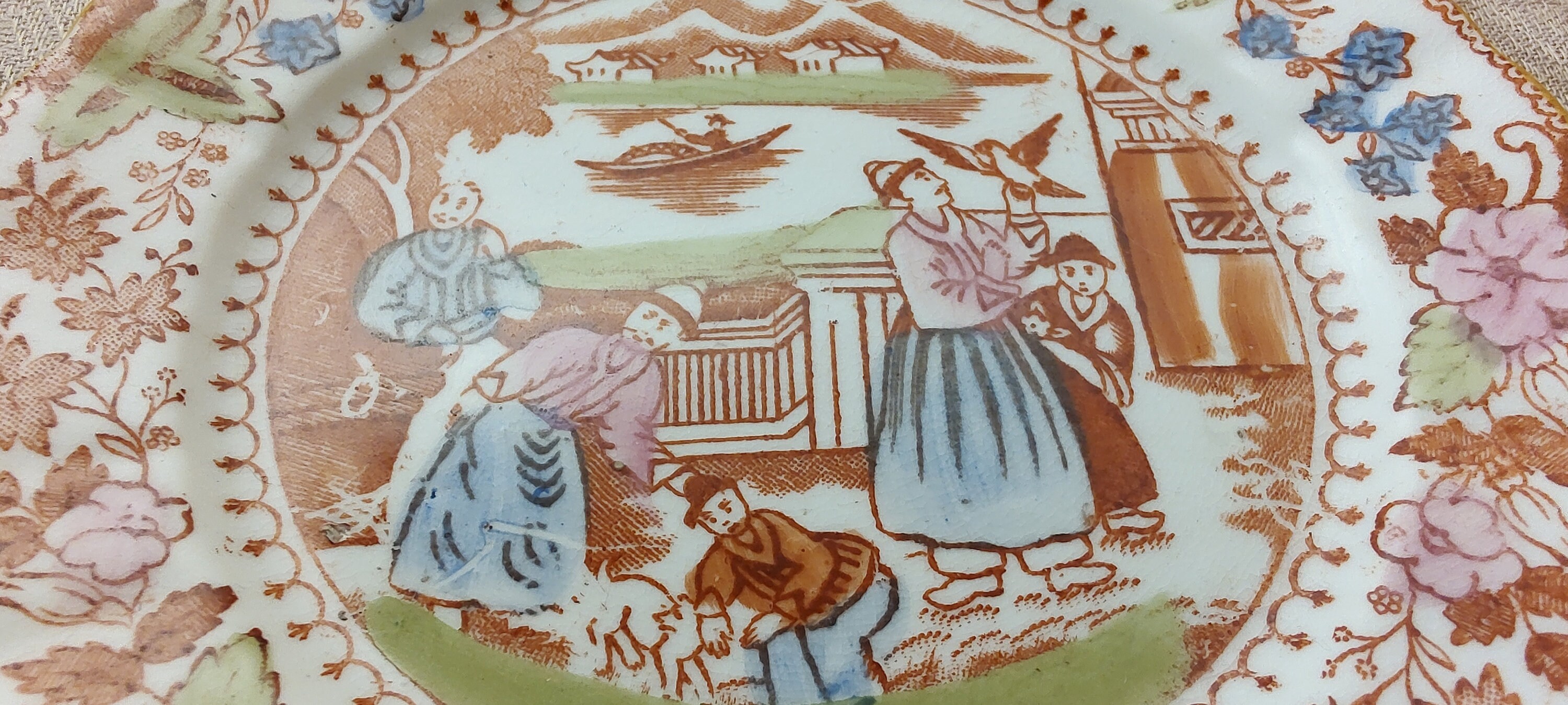 Pair of Antique Mongol/chinoserie Huntsman Plates C.1850 - Etsy