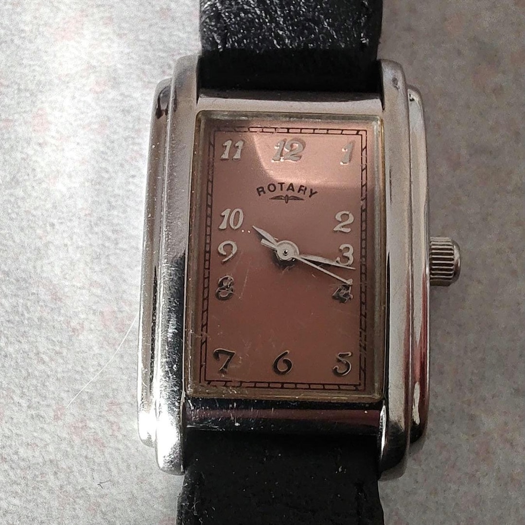 ROTARY TANK Watch Salmon Dial - Etsy