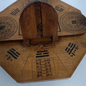 Antique Wooden Chinese Compass/sundial Loupan Fengshui 16cm - Etsy