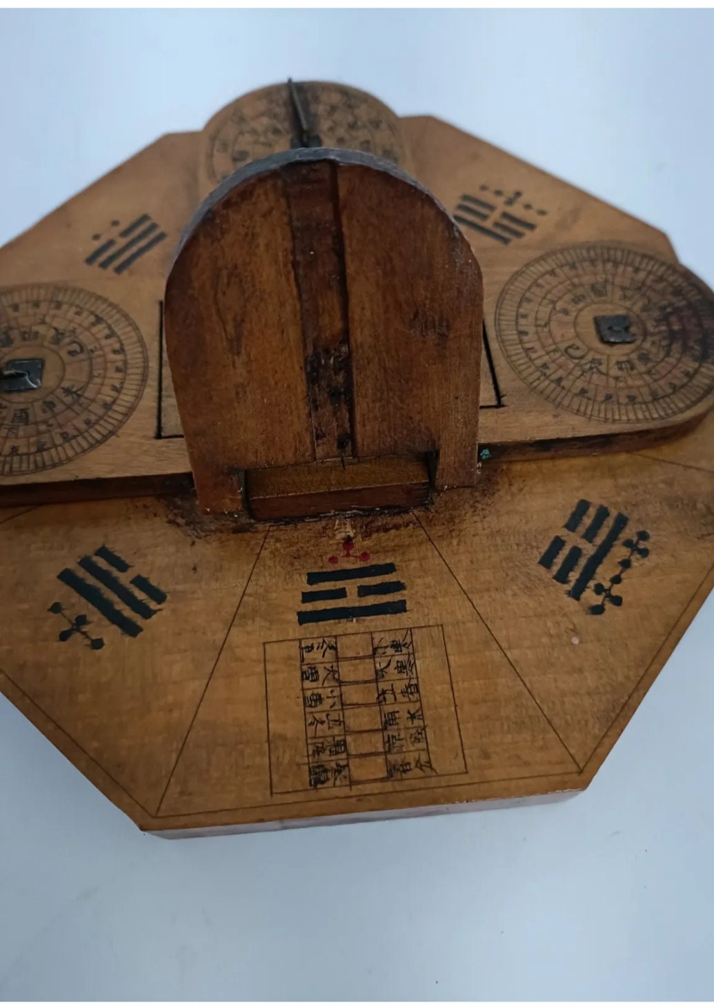 Antique Wooden Chinese Compass/sundial Loupan Fengshui 16cm - Etsy