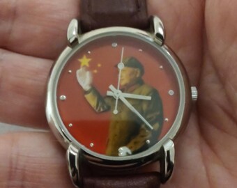 RARE CHAIRMAN MAO Zedong Watch Mechanical 1994 With Vintage 70s Strap ...