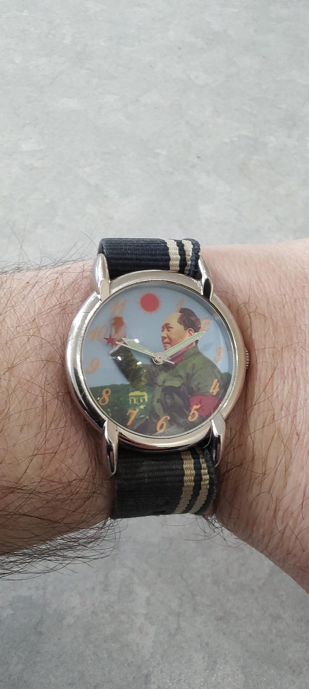 RARE CHAIRMAN MAO Zedong Watch Mechanical 1994 With Vintage 70s Strap ...