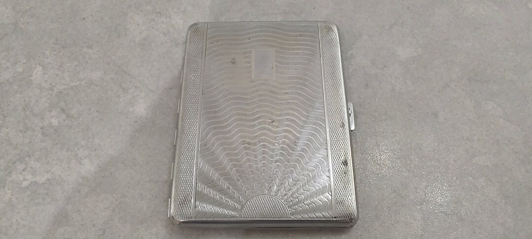 Vintage 50/60s Art Deco Style Cigarette Case Chrome Made in England - Etsy