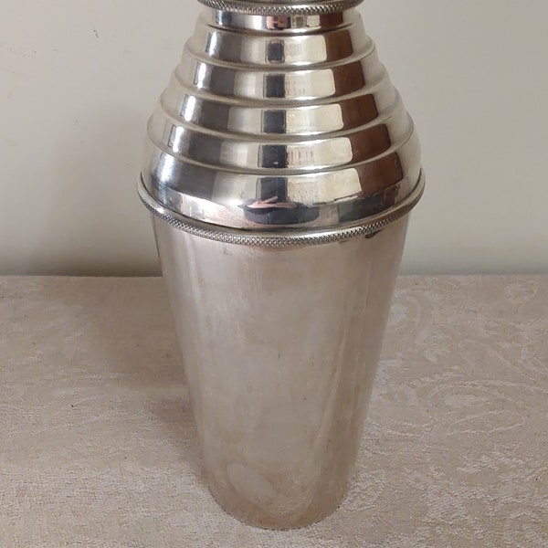 Silverplate Cocktail Shaker Art Deco - Etsy