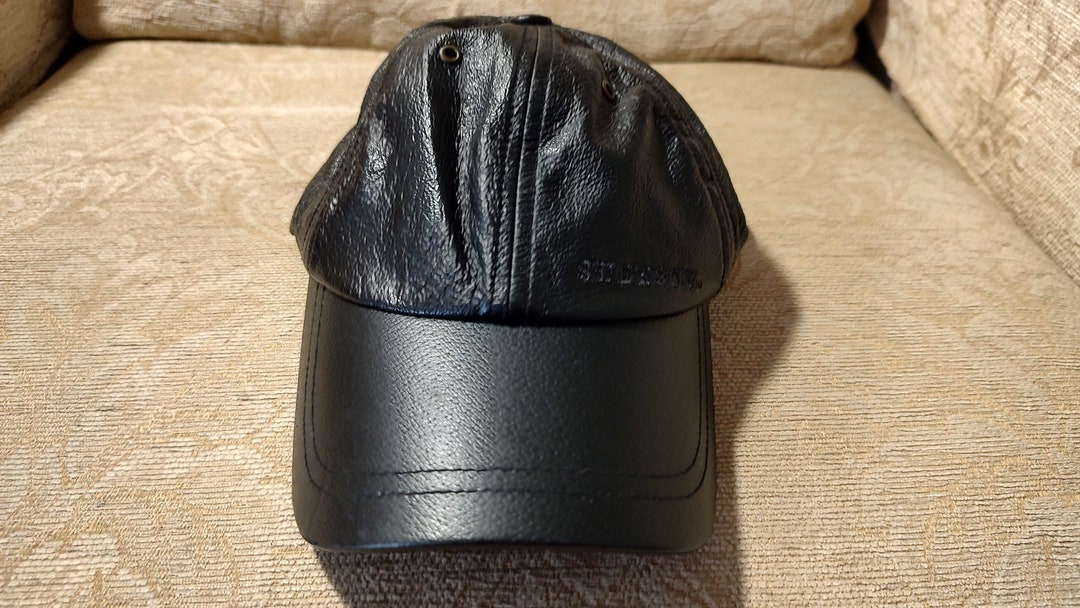 STETSON Leather Baseball Cap BLACK - Etsy