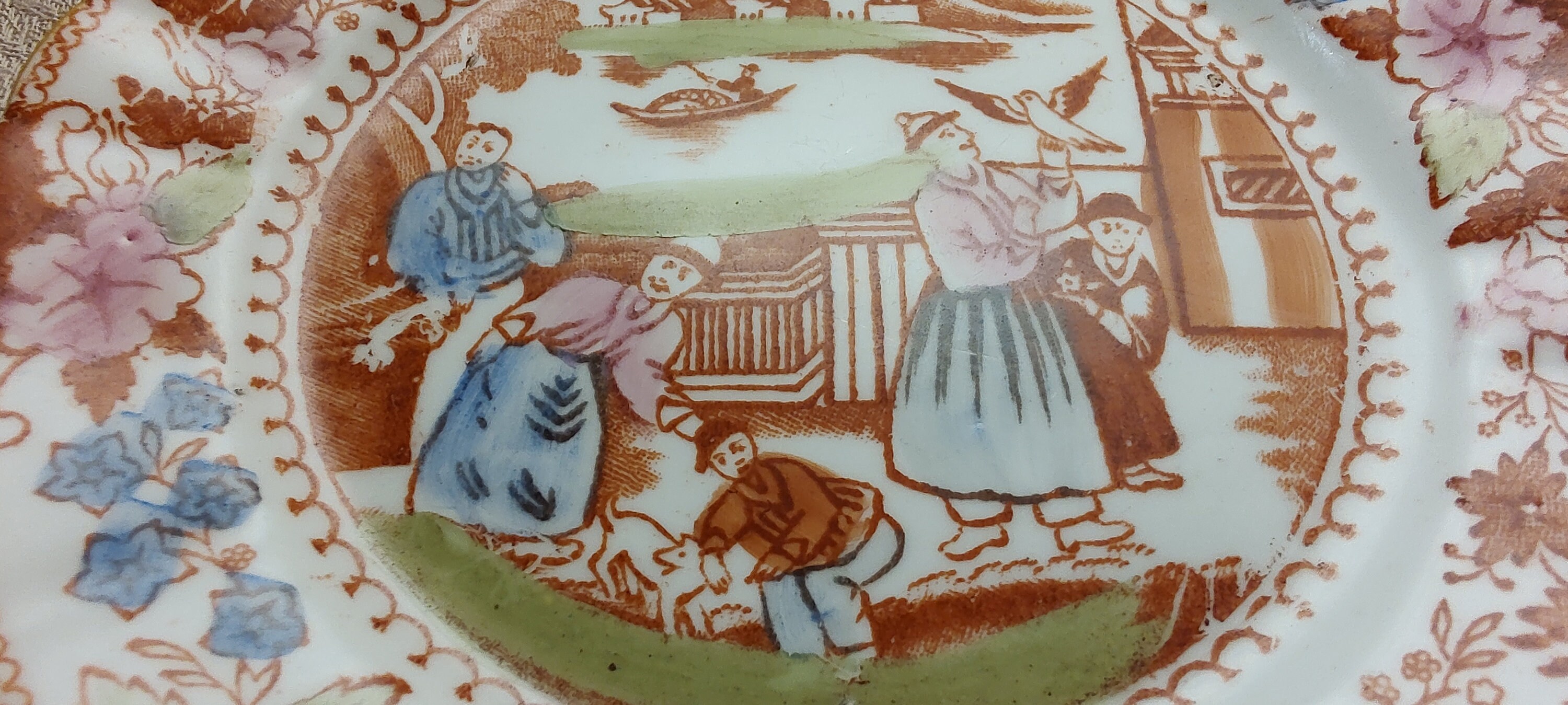 Pair of Antique Mongol/chinoserie Huntsman Plates C.1850 - Etsy