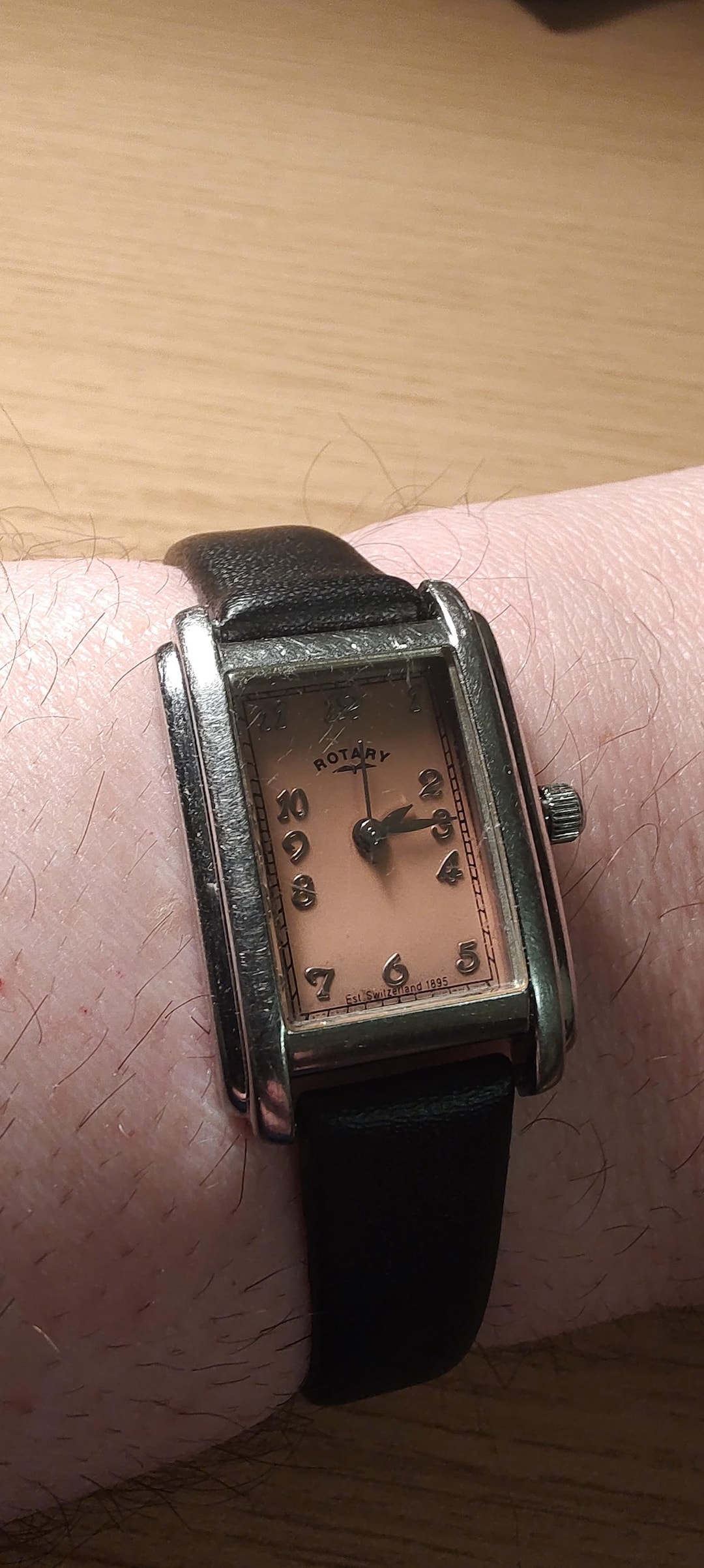 Vintage ROTARY TANK WATCH Quartz Watch Swiss Movement Salmon Dial - Etsy