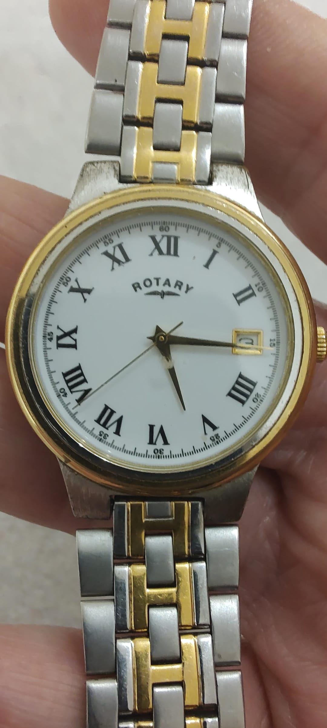 Vintage ROTARY Quartz Goldplated Watch Roman Numerals - Etsy
