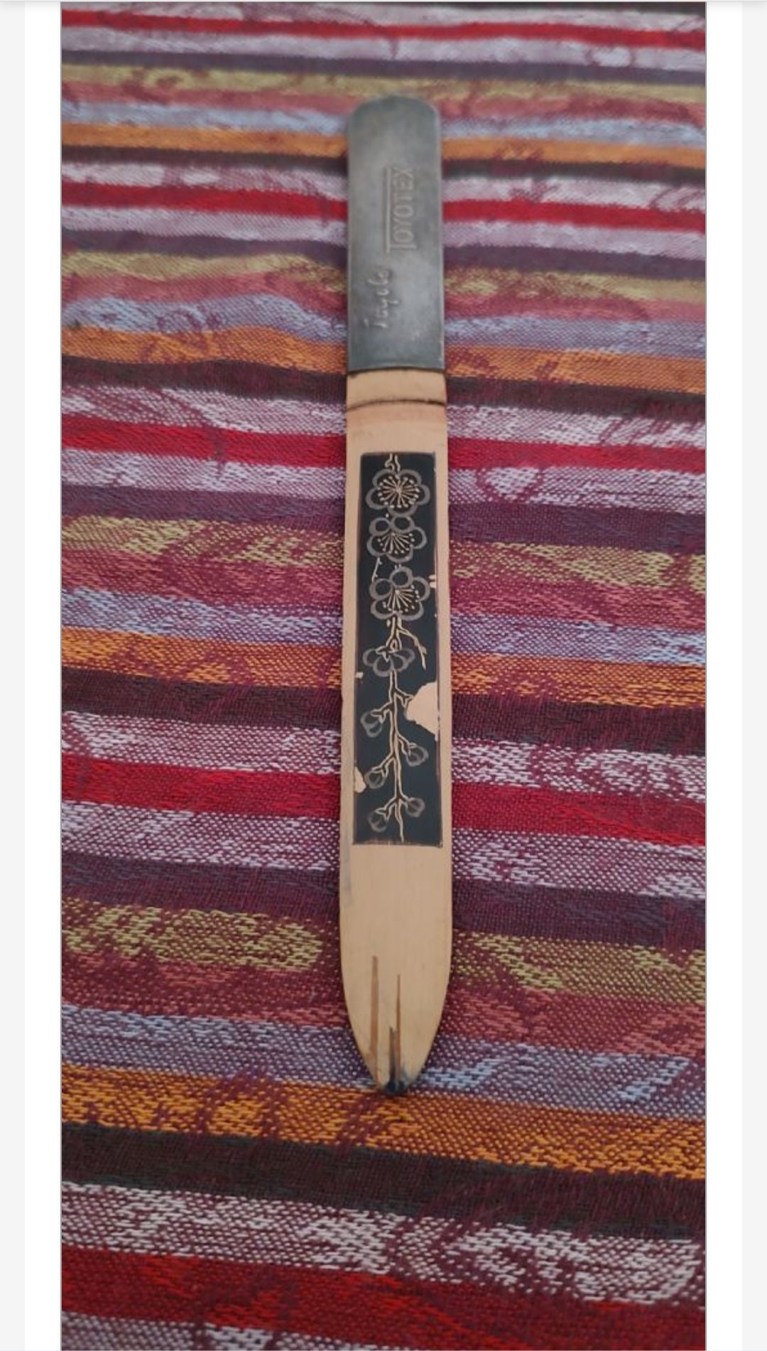 Japanese Lacquered Wood and Silver Pager Turner/bookmark - Etsy