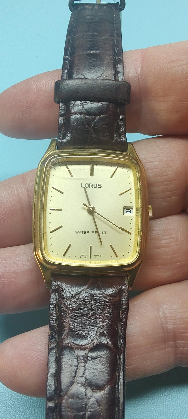 LORUS by SEIKO Mens Unisex Dress Watch Gold Dial Brown Leather Strap - Etsy