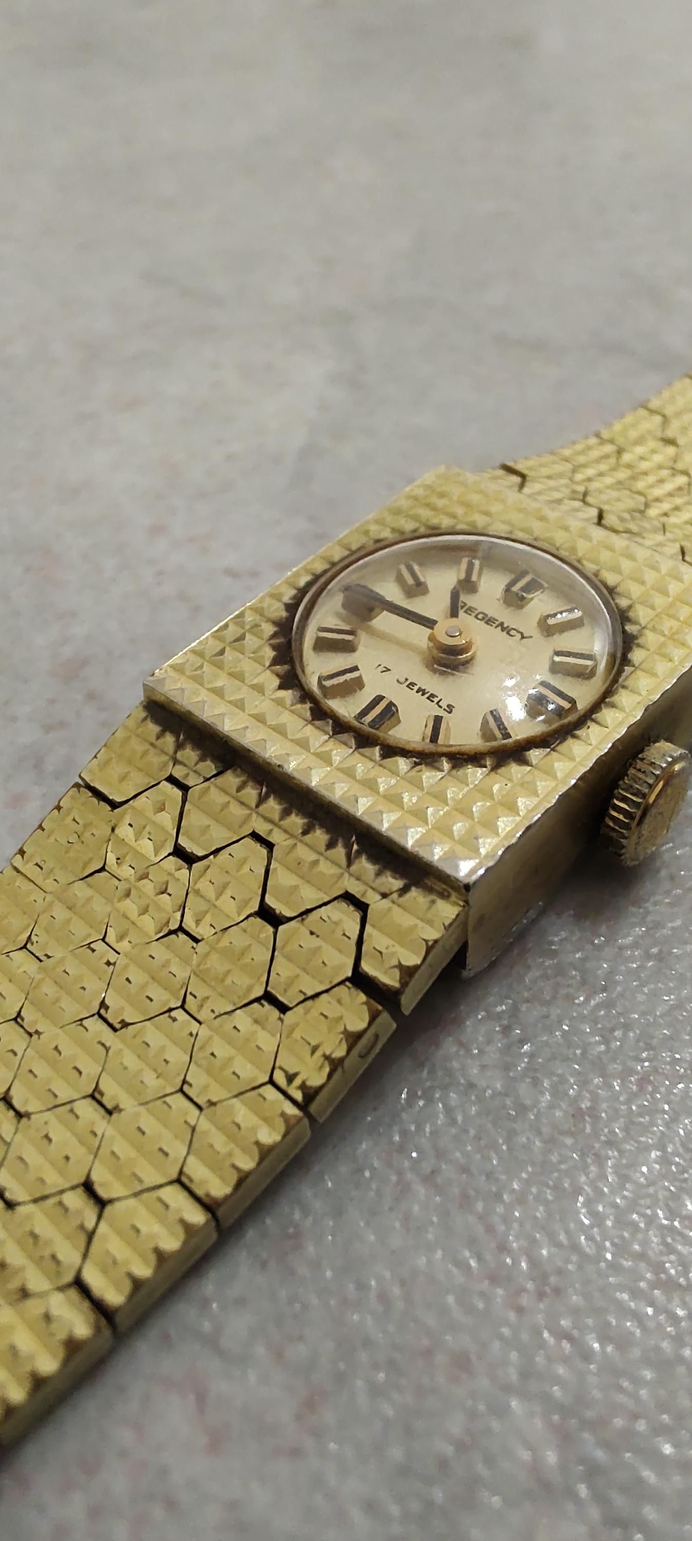 Vintage REGENCY 17 Jewels Goldplated Cocktail Watch - Etsy