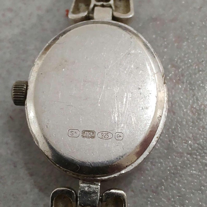 VINTAGE SOLID SILVER Geneve Sterling Silver 925 Quartz Watch - Etsy