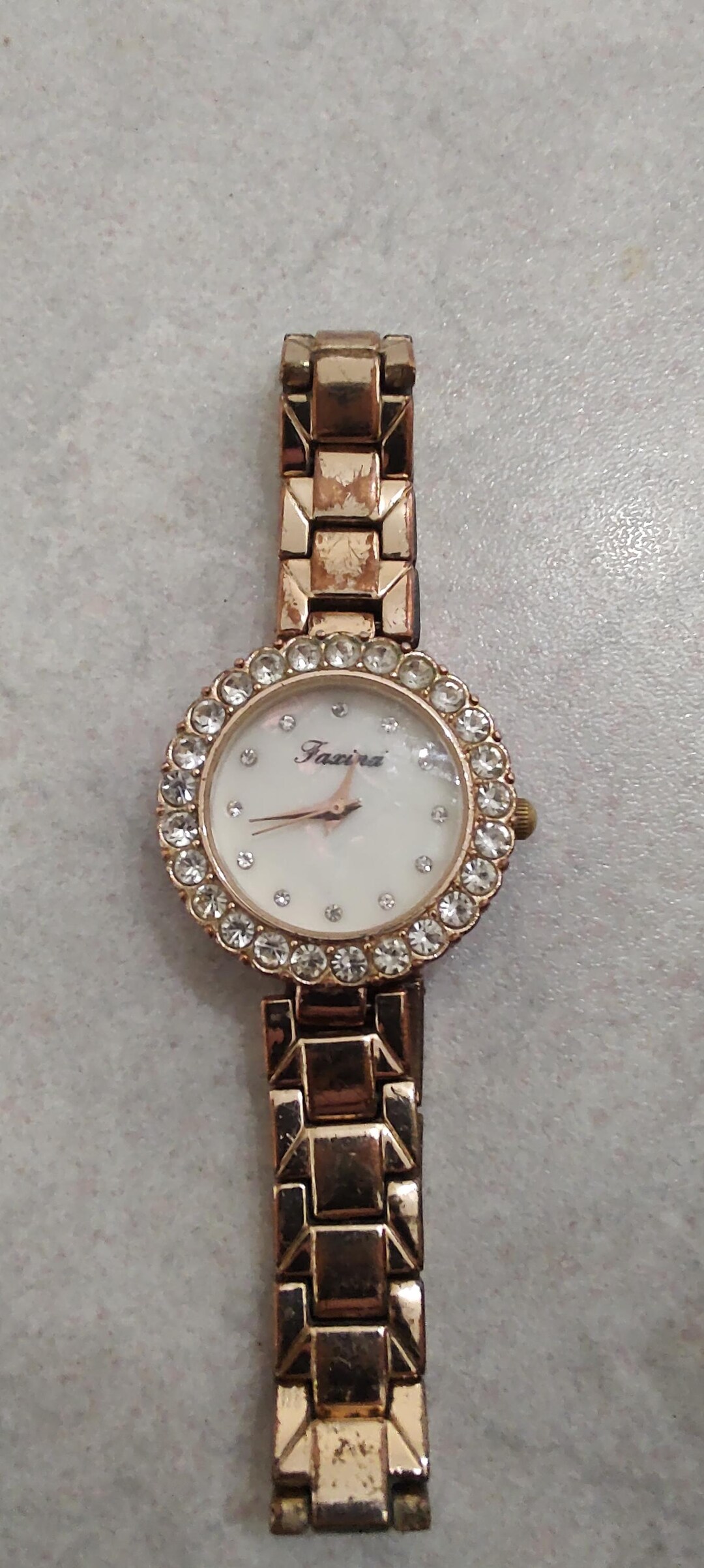 Ladies Bling Quartz Watch Diamond MOP Dial - Etsy