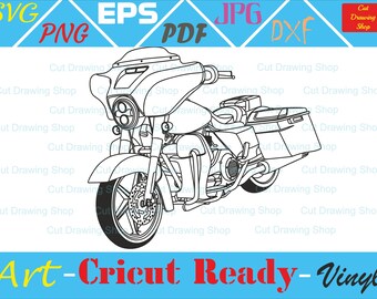 Street Glide Motorcycle Svg Png | Etsy UK