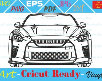 Nissan gtr vector | Etsy México