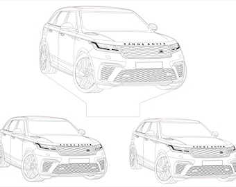 Range Rover Vector | Etsy