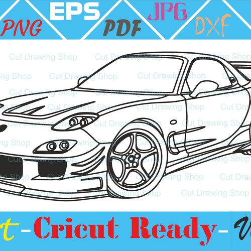 Card Making & Stationery Car svg eps png jpg Acura NSX svg Illustration ...