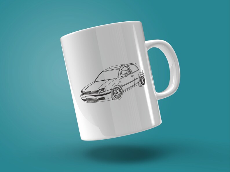 Vw Golf Mk4 Car Vector Svg Cut File Svg Silhouette Svg | Etsy Ireland