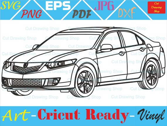 Card Making & Stationery Car svg eps png jpg Acura NSX svg Illustration ...