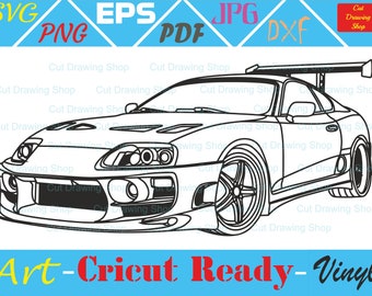 Toyota supra svg | Etsy México